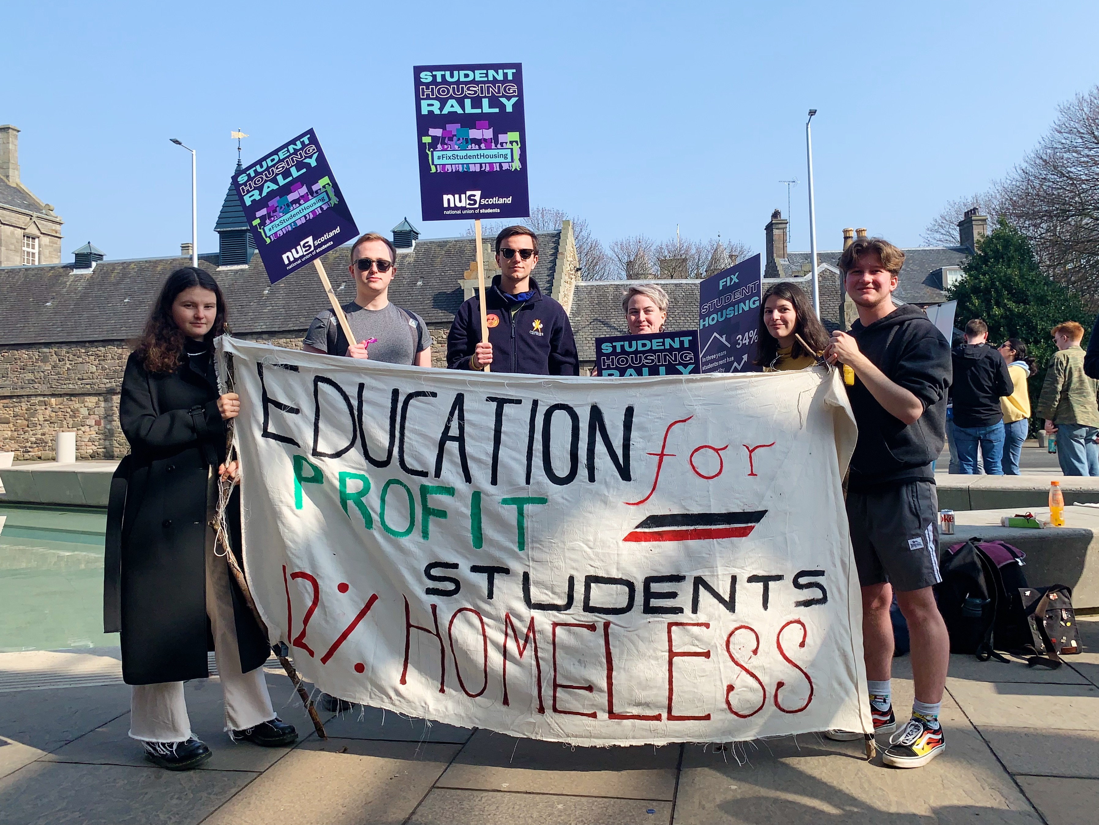 Students protest poor housing at NUS rally - Brig Newspaper